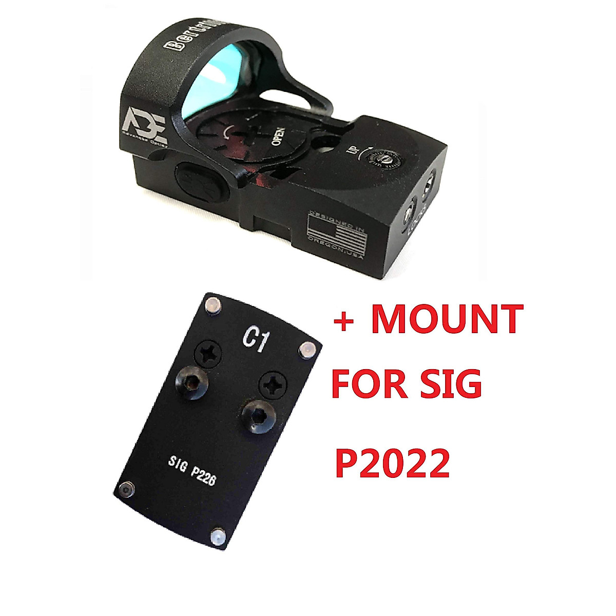 Ade Advanced Optics Bertrillium RD3-013 Red Dot Reflex Sight for Sig Sauer P226 P2022 Pistol