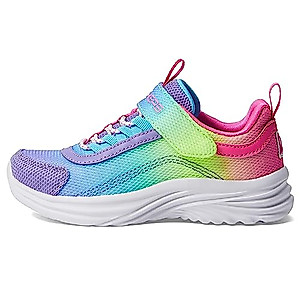 Skechers Kids Girls Dreamy Dancer-Ultra Rainbow Sneaker, Lavender/Multi, 2 Little Kid