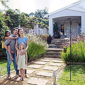 ERYTLLY Bird Feeding Station Kit Bird Feeder Pole Wild Bird Feeder Hanging Kit Planter Hanger Multi Feeder Hanging with Metal Suet Feeder Bird Bath for Attracting Wild Birds