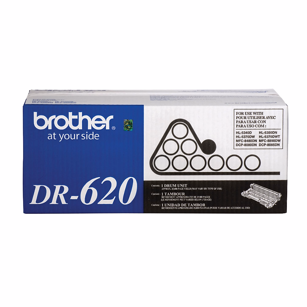 Brother Genuine Unit, DR620, Seamless Integration, Yields Up to 25,000 Pages, Black