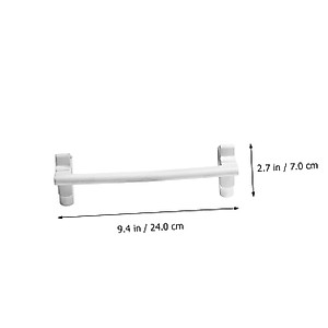 KONTONTY 4pcs Door Hook Over Door Towel Bar Cabinet Hooks Towel Hooks Wall Mounted Towel Holder Kitchen Dish Cloth Storage Rod Towel Shelf for Bathroom Towel Rack for Cabinet Hanger White