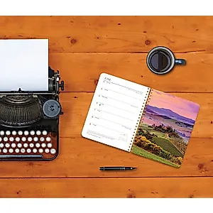 Italy Weekly Engagement Calendar 2024, Planner 6.5" x 8.5" Spiral Bound