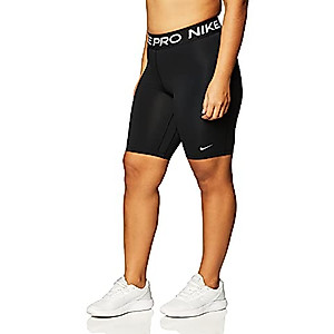Nike Women's Pro 8 Training Shorts, Black/White, Medium