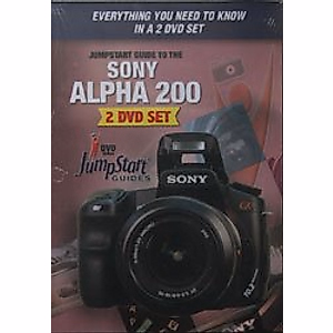 JumpStart Video Training Guide on DVD for the Sony Alpha 200 Digital Camera.