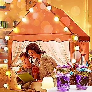 SIFREAW Foldable Kids Play Tent Canvas Children Tent Large Kids Playhouse, Indoor Outdoor Play Tent for Girls & Boys