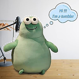 Kawaii Green Frog Plush Toy Frog Stuffed Animal Toys Cute Birthday Frog Plushies Pillow Soft Plushie Doll Gifts for Kids Girls & Boys (Frog,11 inch)