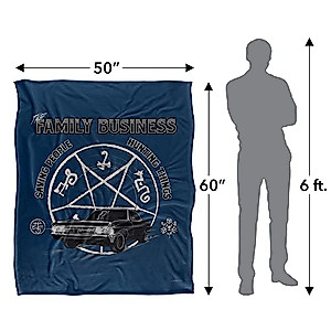 Supernatural Saving People and Hunting Officially Licensed Silky Touch Super Soft Throw Blanket 50" x 60"