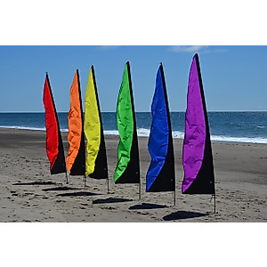 In the Breeze 4878 — 3-Section Heavy Duty 10 Foot Pole - Swiveling Eyelet at Top with Detachable Swiveling Arm - Heavy Duty Ground Stake Included