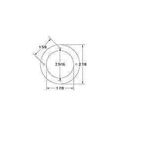 SeaSense Cockpit Scupper Valve Od (2-7/8- Inch)