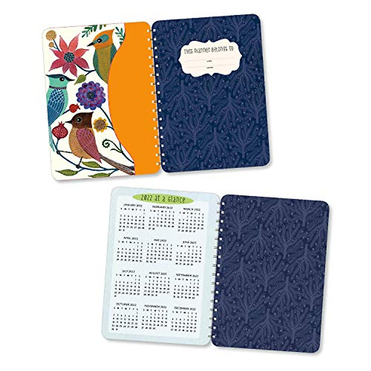 Geninne Zlatkis 2021 On-the-Go Weekly Planner: 17-Month Calendar with Pocket (Aug 2020 - Dec 2021, 5" x 7" closed): Birds of a Feather