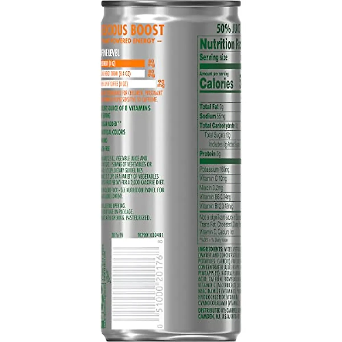 V8 +ENERGY Orange Pineapple Energy Drink, 8 Ounce Can (Case Of 24)