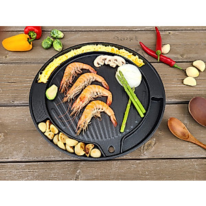 UPIT Korean BBQ Egg Grill Pan, Even Heating and Easy to Clean, Perfect for Pork Belly