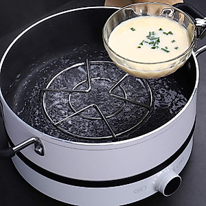 Set of 3, Stainless Steel Trivet Rack Stand, SourceTon 3 Sizes Heavy Duty Pressure Cooker Steam Rack, Steaming Rack, Pot Pan Cooking Stand- 1.2 Inch, 2 Inch, 2.6 Inch