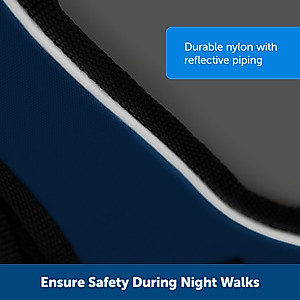 PetSafe EasySport Dog Harness – Adjustable, Padded Dog Harness with Control Handle and Reflective Piping – Large, Red