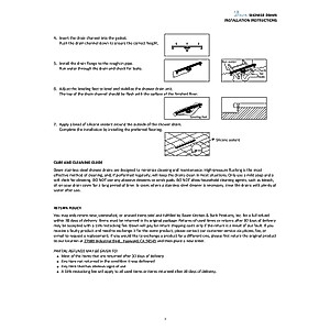 Dawn LWN120304 Wheaton River Series Linear Shower Drain, 12-Inch
