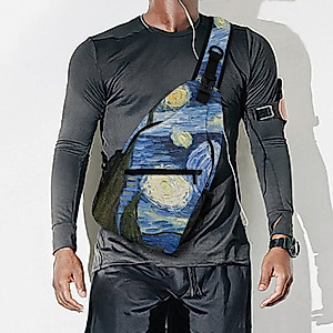 IMPCOKRU Sling Bag for Men Women Crossbody Backpack 23,Lightweight Shoulder Backpack for Causal Sport Travel Hiking.