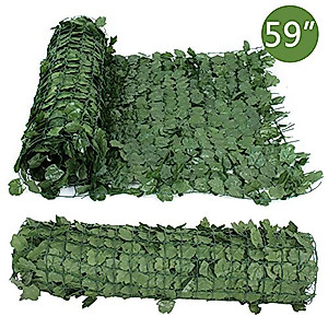 BBBUY 94 L x 59 H inch Artificial Faux Ivy Hedge Privacy Fence Screen for Outdoor Decor, Garden, Yard