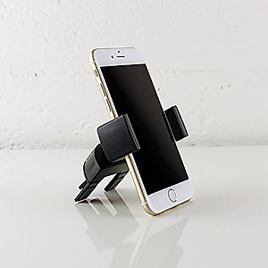 Koomus Pro CD Slot Car Mount Holder Cradle for All Smartphones - Black