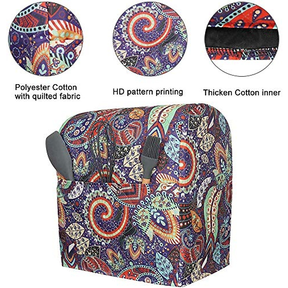 Kitchen Aid Mixer Cover, Stand Mixer Cover Compatible with 5-8 Quart Kitchenaid/Hamilton Stand Mixer, Dust Cover with Pockets, Kitchen Aid Mixer Accessories Fits for All Tilt Head & Bowl Lift