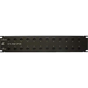DITEK Surge Protection DTK-RM12POE Rack Mount PoE Surge PROTECTIO12 Port, 2