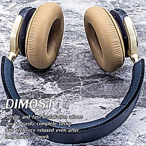 Ear Pads Compatible with Beoplay H9 3rd Gen Headphones -Replacement Ear Cushions Ear Cups - Not Fit H9i, H9, H7 (Comfort Leather Light Brown)