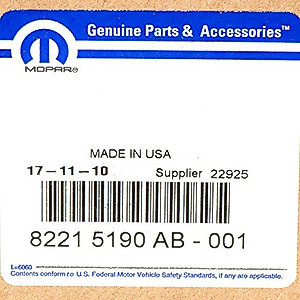 Mopar 82215190AD Auxiliary Switch Bank Kit Jeep Wrangler Black
