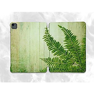 Leaves Kawaii Tropical Fern case Compatible with iPad Mini Air Pro 7.9 8.3 9.7 10.2 10.9 11 12.9 inch Pattern Cover New 2022 2021 Trifold Stand 3 4 5 6 7 8 9 Generation 341 (11" Pro 1/2/3 gen)