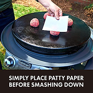 Cuisinart CSBK-400, Smashed Burger Kit, Cast Iron & Lodge LDP3 Reversible Grill/Griddle, 9.5-inch x 16.75-inch