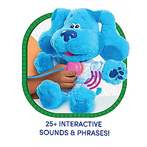 Blue's Clues & You! Check-Up Time Blue Lights and Sounds Interactive 13-Inch Plush, 7-Piece Pretend Play Doctor Set, Kids Toys for Ages 3 Up by Just Play