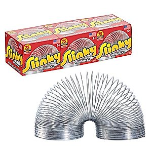 The Original Slinky Walking Spring Toy, 3-Pack Metal Slinky, Fidget Toys, Party Favors and Gifts, Toys for 3 Year Old Girls and Boys, by Just Play