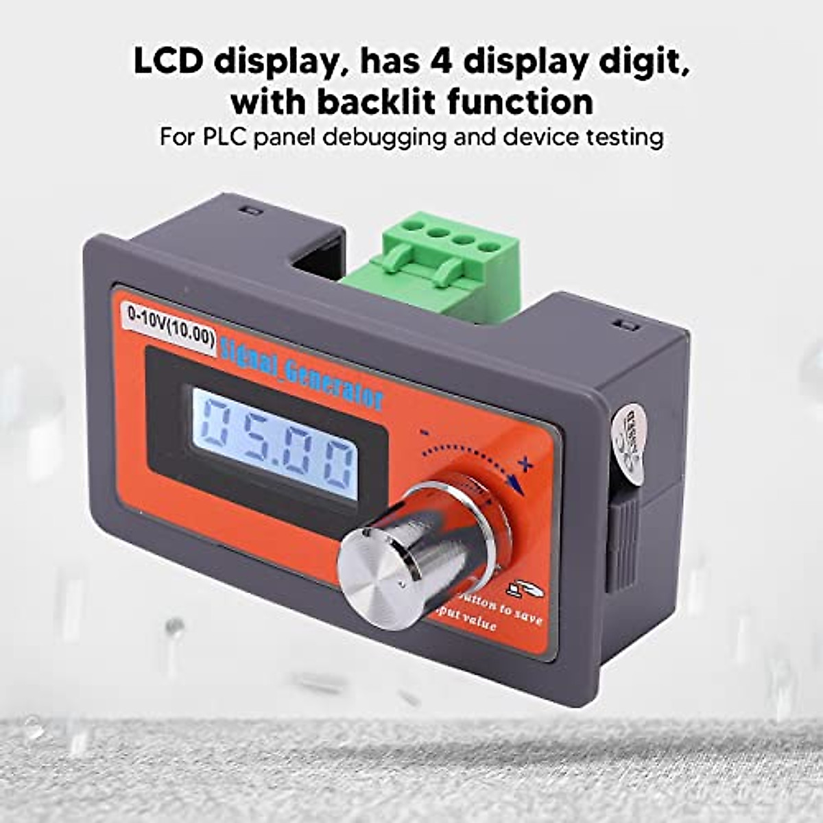 Voltage Generator DC 0-10V Output Adjustment 77x40mm Mounting Panel Size, DC 7-28V 200mA Maximum Output Current