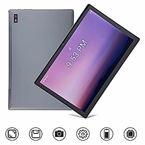 4G LTE Tablet, 4GB 64GB 100240V Octa Core Dual SIM Dual Standby 10.1 Inch Tablet 10.1 Inch IPS for Game (US Plug)