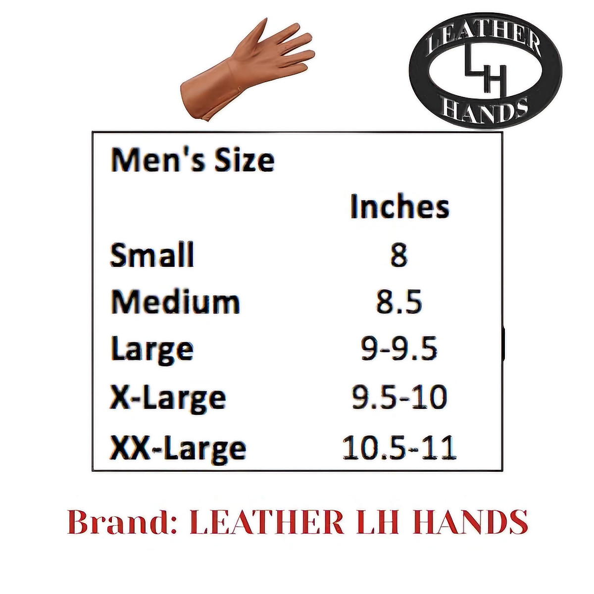 LEATHER LH HANDS Men's Medieval Renaissance Cosplay Unlined Gauntlet Genuine Leather Costume Gloves Cuff White Large