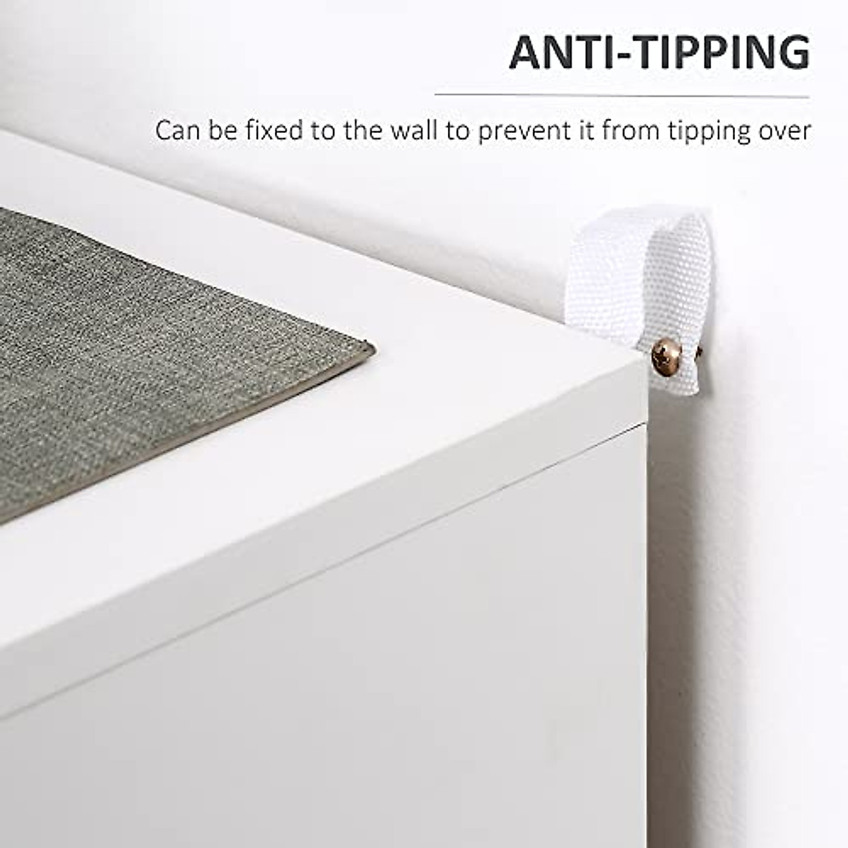 HOMCOM Sideboard Buffet Cabinet, Kitchen Cabinet, Coffee Bar Cabinet with Adjustable Shelf, Free Standing 2-Door Kitchen Cupboard for Living Room, Hallway, Gray