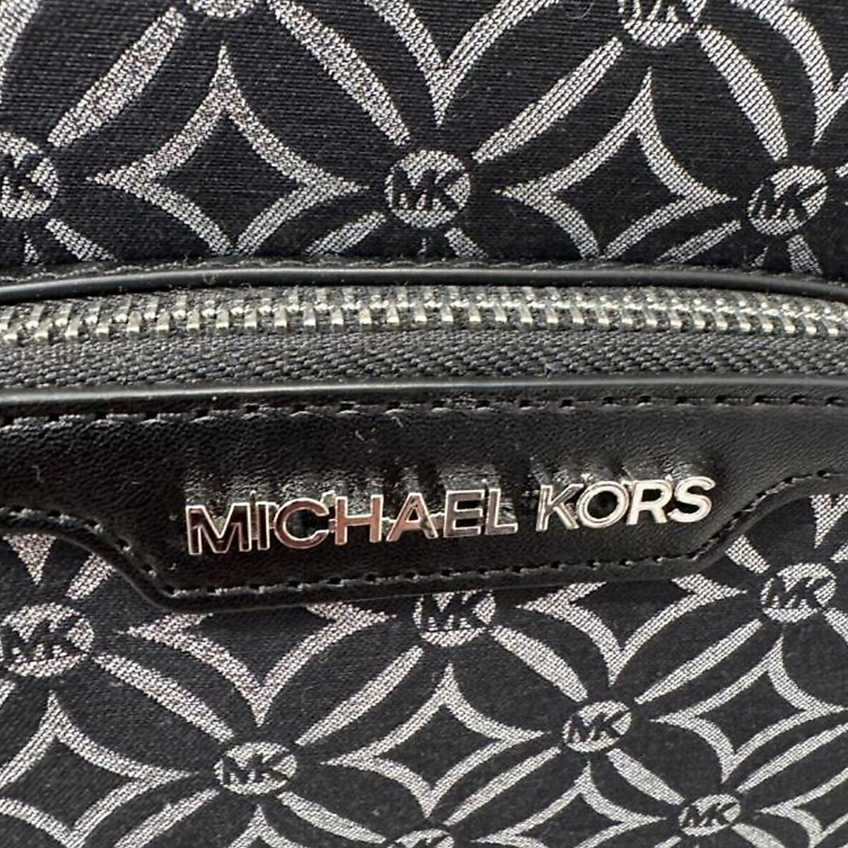 Michael Kors Jaycee Backpack Black Medium Leather, Black