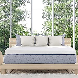 Memory Foam Mattress Topper King 4 inch-Gel Cooling Foam Mattress Topper with Washable Ventilated Fiber Cover and Air Flow Swirl Design-CertiPUR-US Certified-New Version