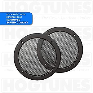 Hogtunes 462R-RM Gen4 6.5" 2 Ohm Replacement Rear Speakers with Grills for 2014+ Harley-Davidson Ultra/Trike Models 462R-RM