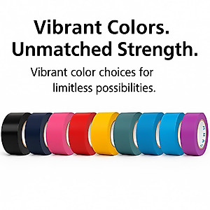 MG888 Multi-Purpose Duct Tape 1.88 Inches x 60 Yards, Crafts, Repairs & DIY Projects, 1 Roll (Red)