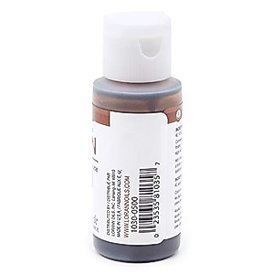 LorAnn Brown Liquid Food Color, 1 ounce squeeze bottle