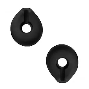 2 Standard Black Ear Buds Compatible with Blueant Q3 Q2 Q1 Rugged T1 Blue Ant Q-3 Q-2 Q-1 T-1 Headset Ear Gels Tips Stabilizers Eargels Earbuds Eartips Earstabilizers Replacement