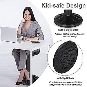 Giantex Wobble Chair Adjustable-Height 23 Inch Active Learning Stool Sitting Balance Chair for Office Stand Up Desk (Black)