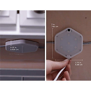 BLACK+DECKER 3-Pack LED Puck Light Kit, Warm White (LEDUC-PUCK-3WK)