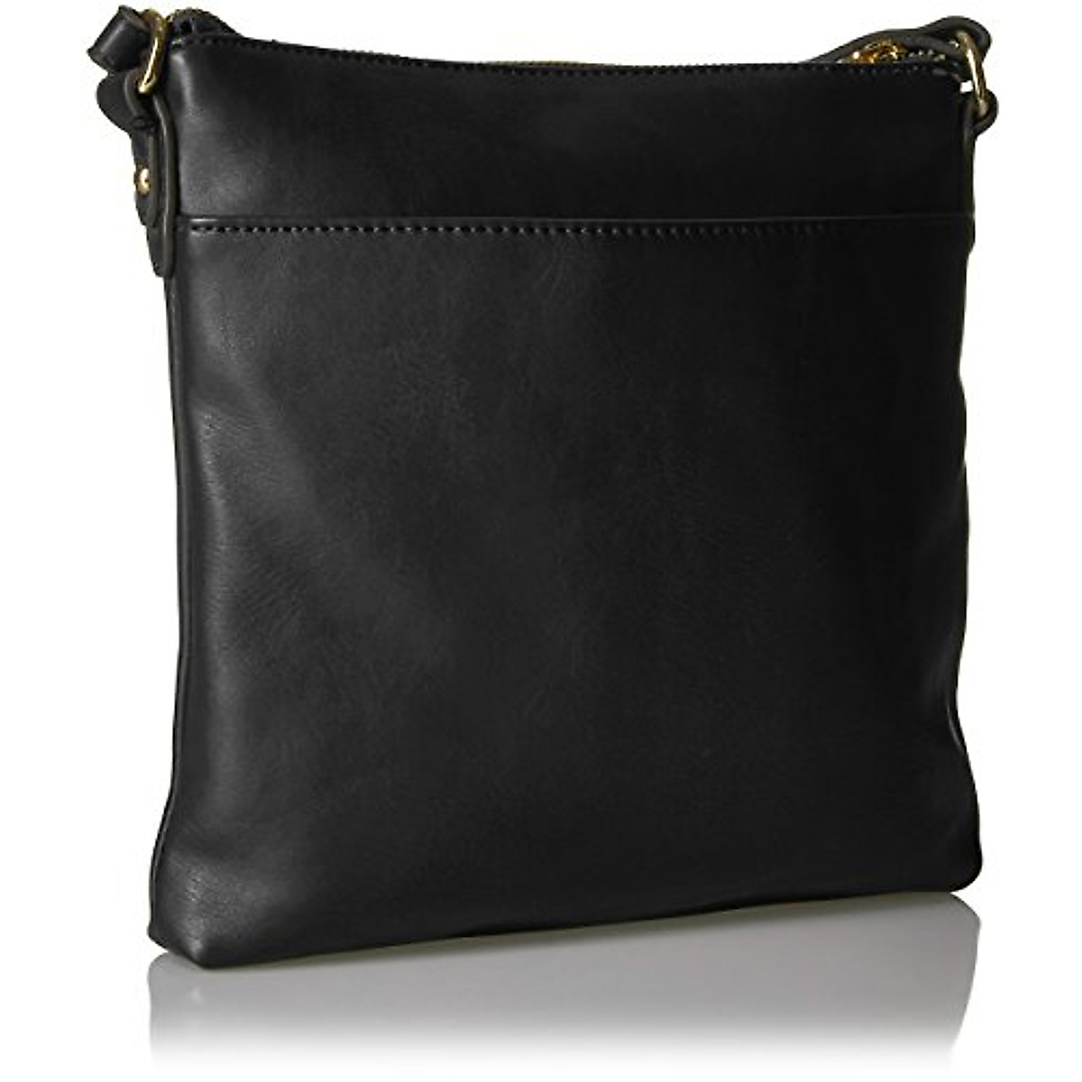 Tommy Hilfiger Women's Jaden Crossbody Bag, Black Polyvinyl Chloride