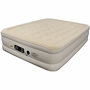 Serta Raised Air Mattress with Never Flat Pump | Size: Queen 18" | Luxury Inflatable Mattress - Built in Air Pump to Ensure a Good Night’s Rest | Heavy Duty Blow Up Mattress with Self Inflating Pump