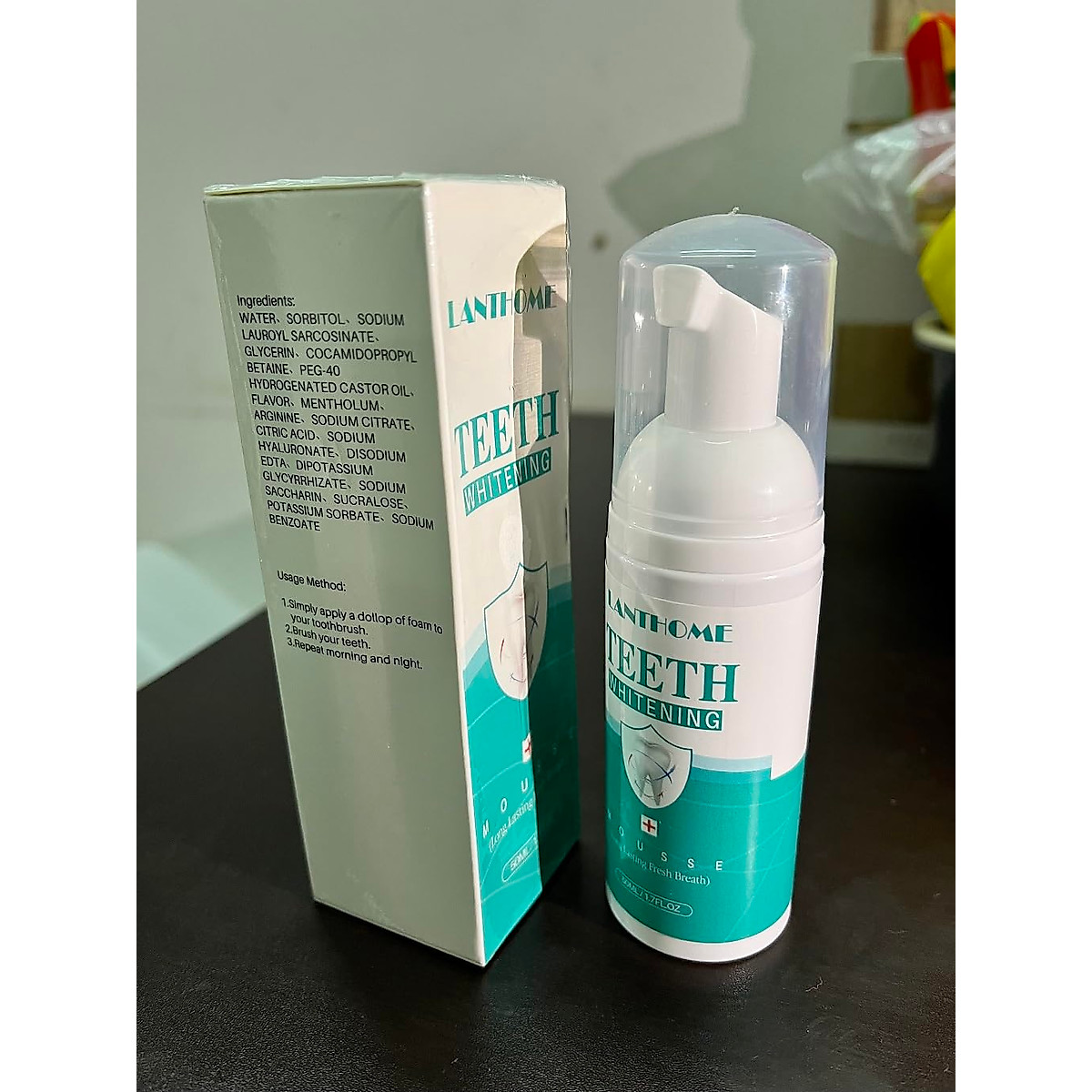 2 Pcs Teeth Whitening Toothpaste, tooth Mousse, Ultra-fine Mousse Foam Deeply Cleaning Gums.