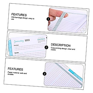 Ciieeo Binder Clips Planner A5 Paper Articles for Daily Use Spiral Binder Planner
