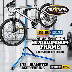 Gioventù E Bike Repair Stand Bicycle Stand(Max 110lbs) - Bike Stand for Maintenance with Super-strong Tube, Heavy Duty Mechanics Workstand for E-bikes, Mountain Bikes and Road Bikes