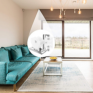 Jetec 4 Pieces Roman Shade Cord Pulley Small Plastic Cord Lock for Roman Pleated and Australian Shades