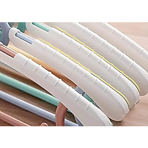 12 Pcs. Children Hangers , 11" - 14" Adjustable de Children Coat Hangers for Baby ,Child Nursery Closet Hangers, Non-Slip and Extendable Laundry Infant Hangers for Newborn Clothes