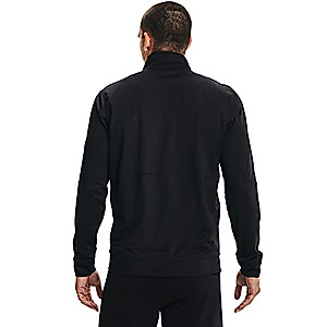 Under Armour Men's Pique Track Jacket, Black (001)/Black, Medium